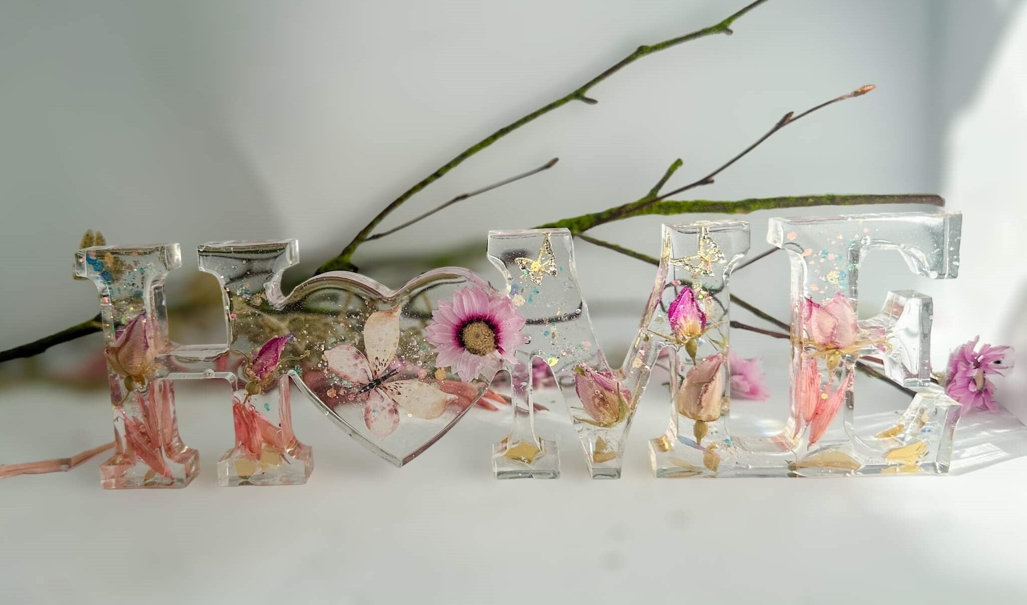 Nature Inspired Resin Art Unique Home Decor & Pressed Flower Jewelry ...